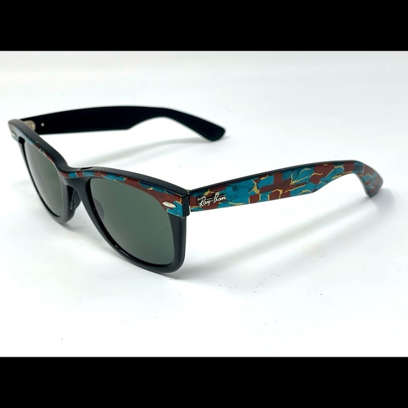 Ray-Ban | Accessories | Vintage Ray Ban Bl Wayfarer Turquoise Maroon ...